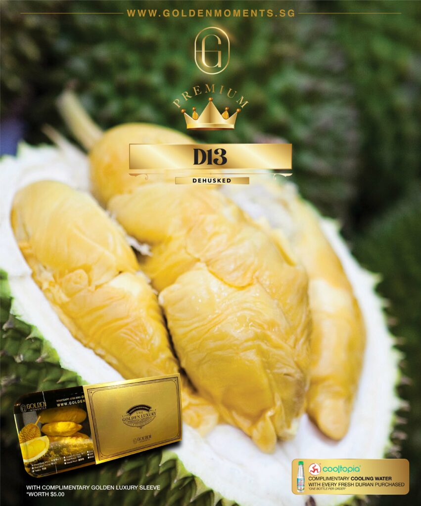 400g Premium D13 Custard Bun Fresh Durian (De-Husked) - Golden Moments ...
