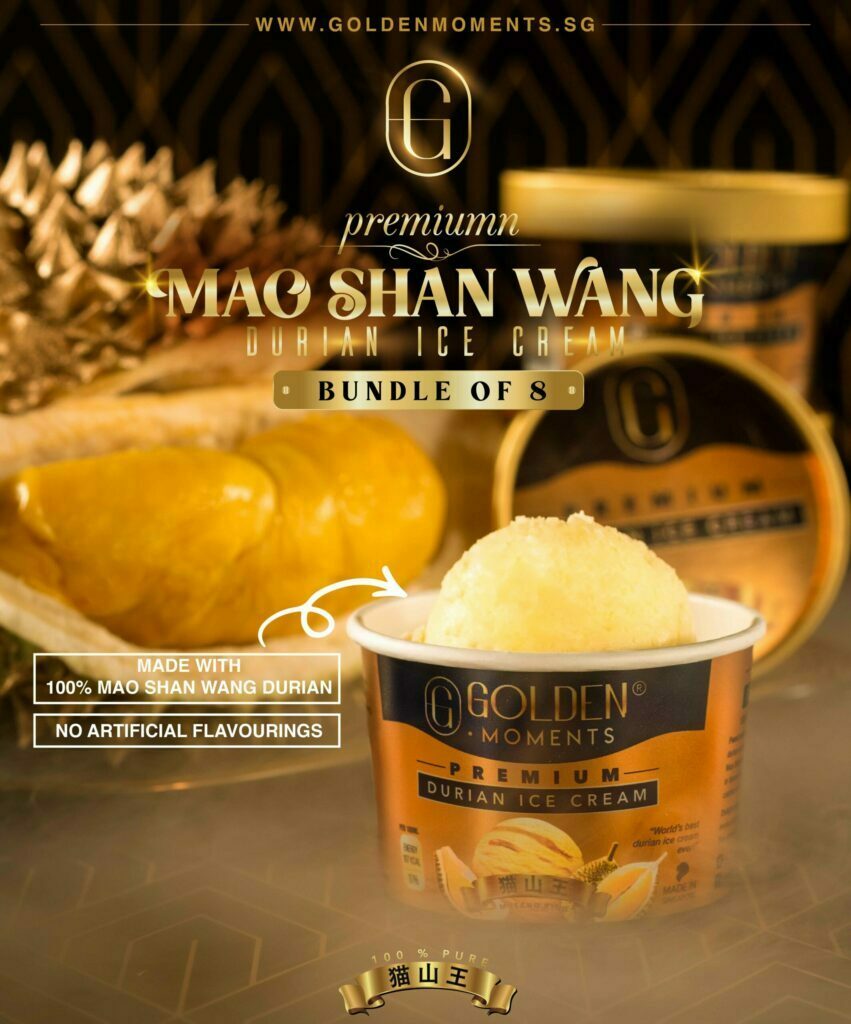 Super “GAO” Durian Ice Cream after 2 years of R&D - Golden Moments ...